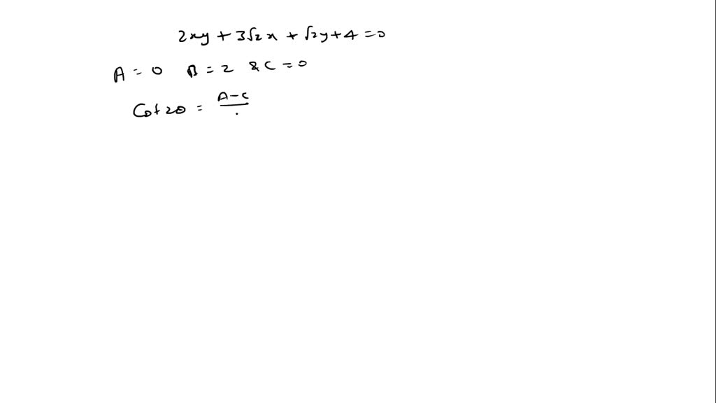 SOLVED:Use the Principal Axes Theorem to perform a rotation of axes to ...