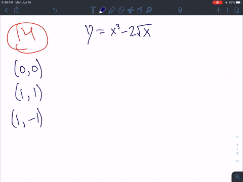 SOLVED:Determine which of the given points are on the graph of the equation. Equation: y=x^3-2 √ ...