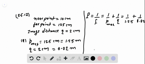 ⏩SOLVED:A certain child’s near point is 10.0 cm; her far point (with ...