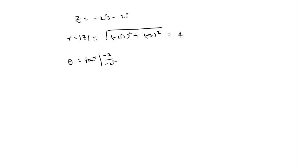 ⏩SOLVED:Convert from rectangular to trigonometric form. (In each ...