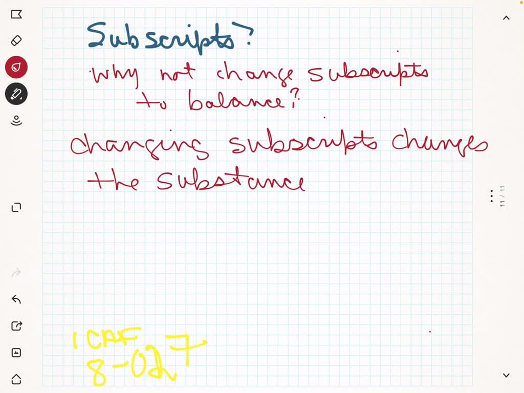 What is wrong with changing the subscripts in a chemical formula to ...
