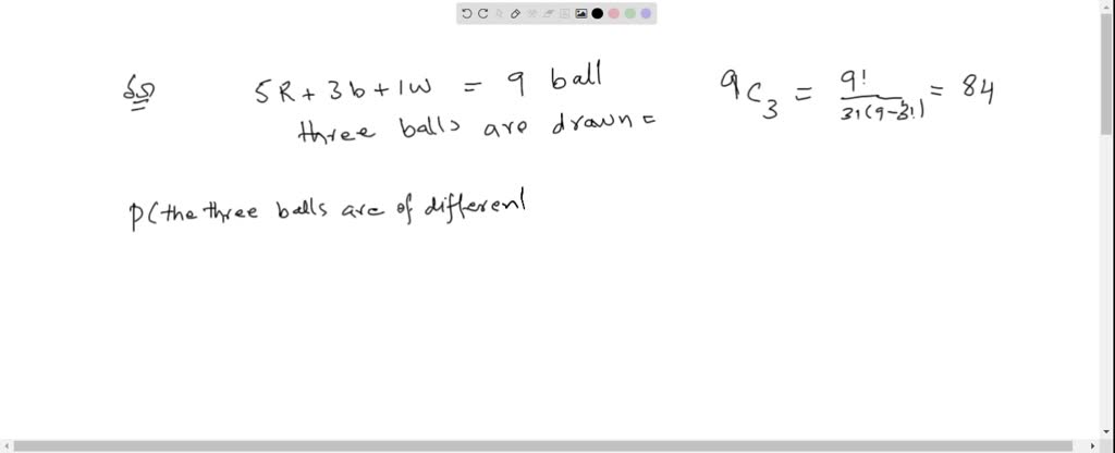 SOLVED:Select correct alternative from the given choices. A bag contains five red balls, three ...