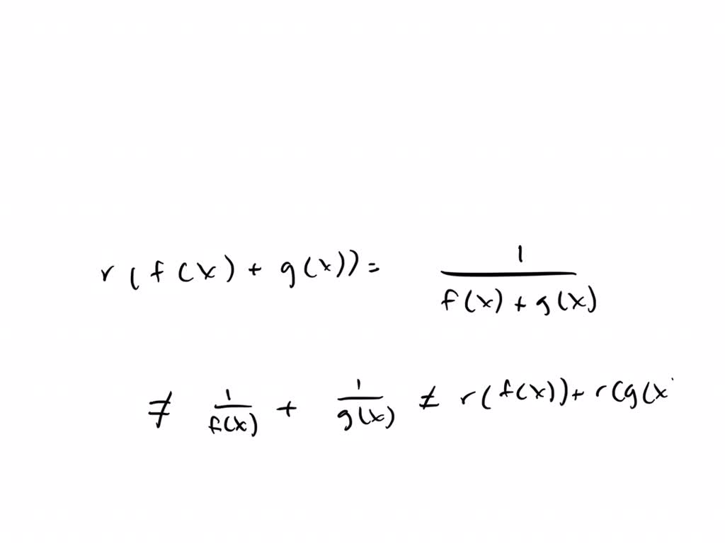 ⏩SOLVED:Are the following operators linear? Find the reciprocal;… | Numerade