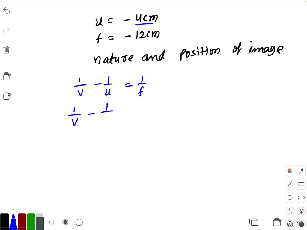 SOLVED:A positive lens has a focal length of 12 cm. An object is page ...