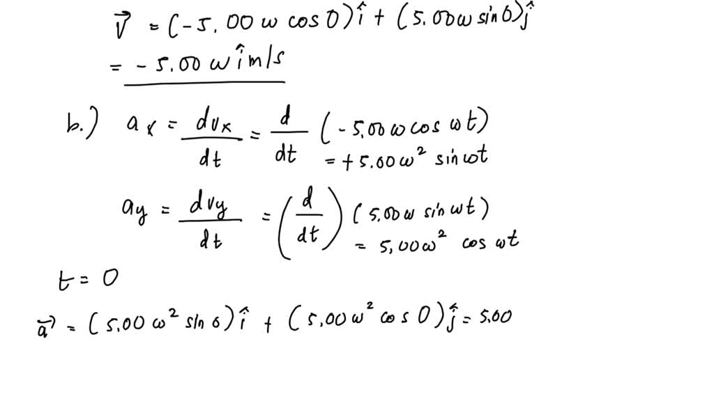 The coordinates of an object moving in the x y plane vary with time ...