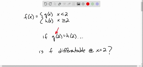 ⏩SOLVED:Suppose f is a piecewise-defined function, equal to g(x) if… | Numerade