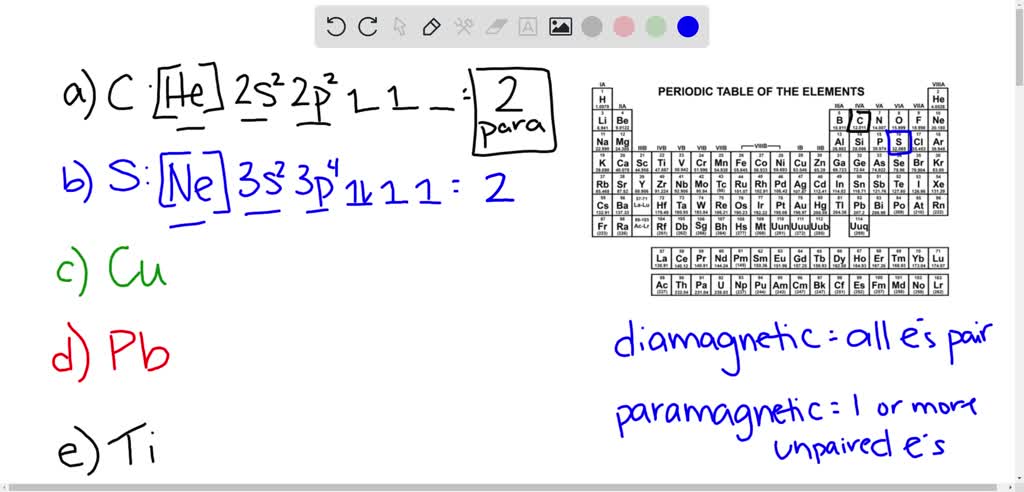 Give the ground state configuration and the number of unpaired electrons in the following atoms ...