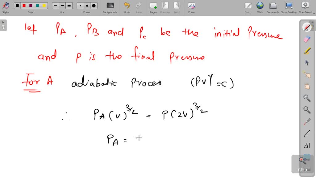 SOLVED:One mole of a monatomic ideal gas is taken through the cycle ... SOLVED:One mole of a monatomic ideal gas is taken through the cycle ...