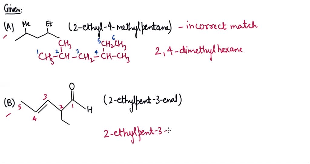 SOLVED:Select the incorrect match of IUPAC name with following ...