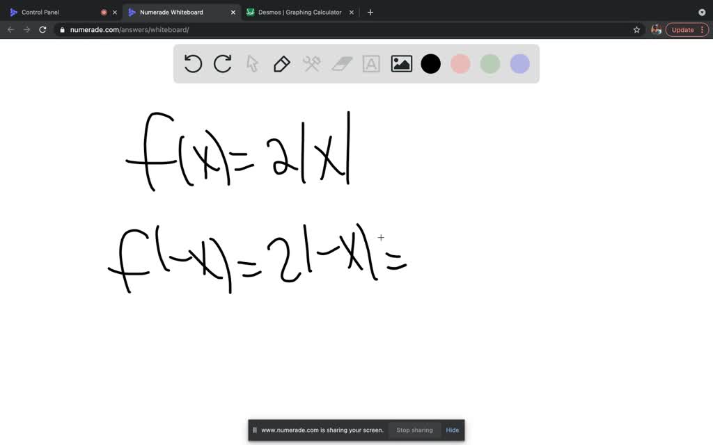 Solved Determine Whether The Graphs Of The Following Equations And