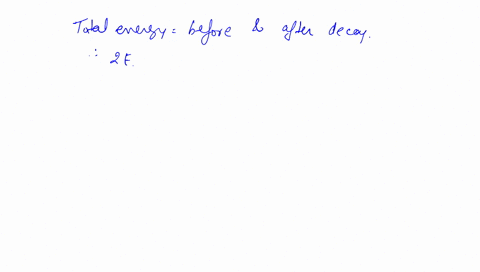SOLVED:A pi meson (π^0) that is initially at rest decays into two ...