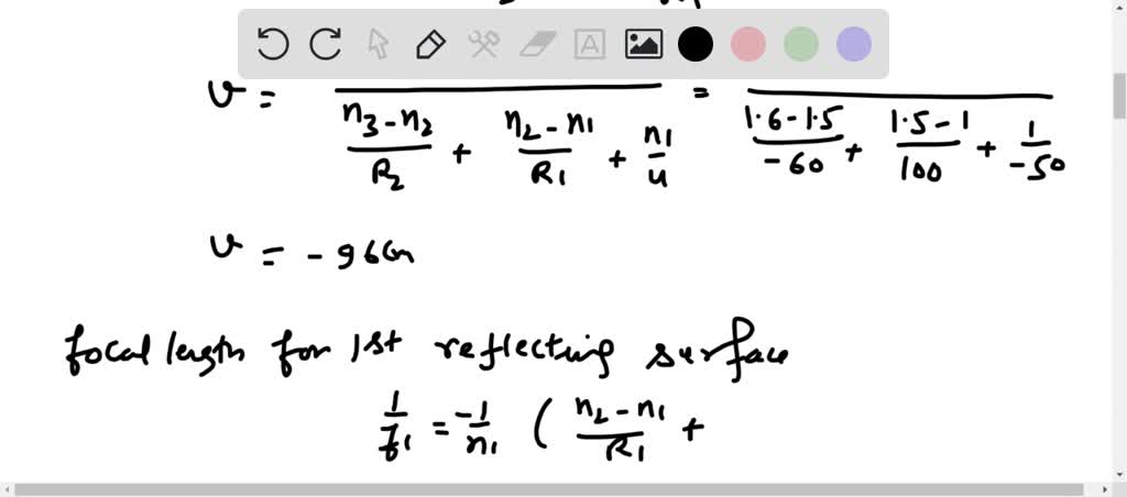 Ray trace the rays shown (A and B) in the figure below from object to ...