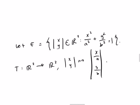 ⏩SOLVED:Consider an ellipse E in ℝ^2 centered at the origin. Show… | Numerade