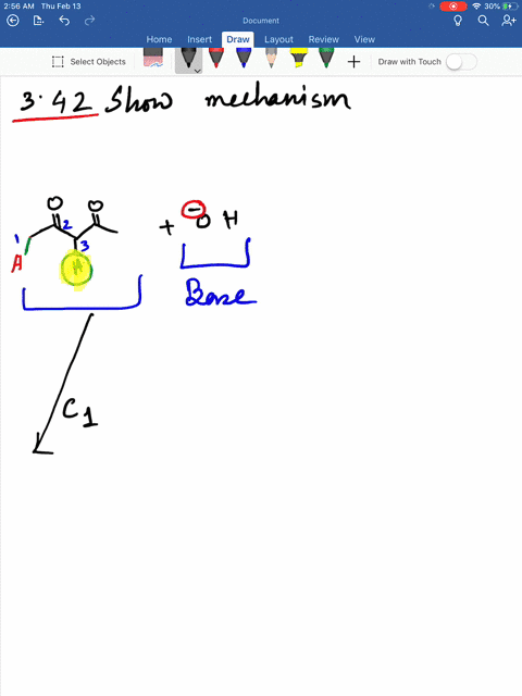SOLVED:Show the mechanism for the reaction that takes place when you ...