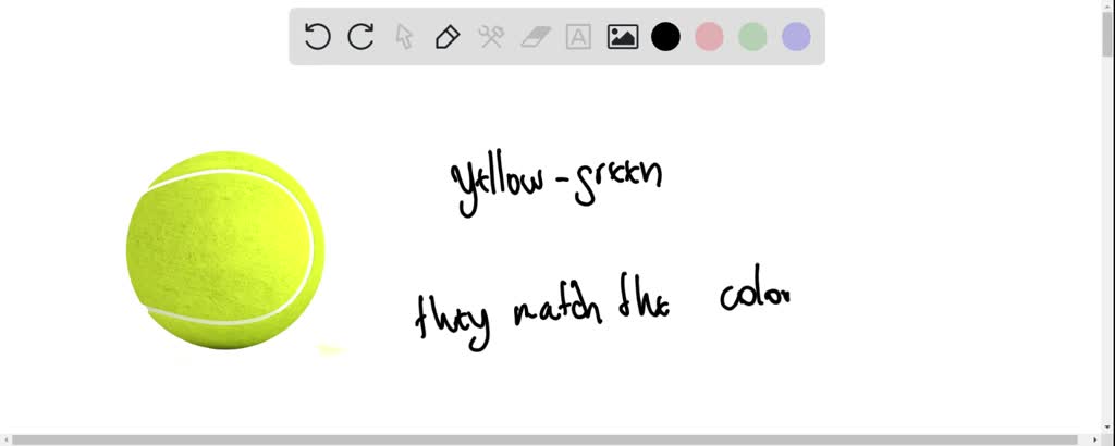 ⏩SOLVED: What is the color of common tennis balls, and why? | Numerade