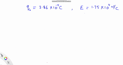 SOLVED:An electric field of magnitude 0.370 N / C exerts a force of 6. ...