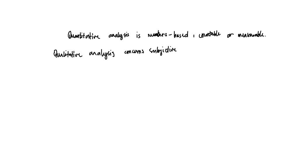 SOLVED:What is the difference between qualitative and quantitative observation?