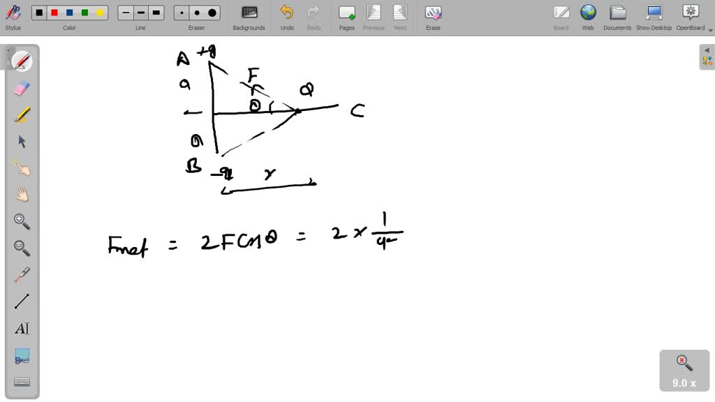 Two equal negative charges -q are fixed at the points (0, a) and (0,-a ...