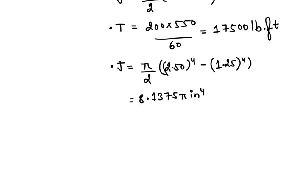 SOLVED: In the stepped shaft shown, which has a full quarter-circular ...