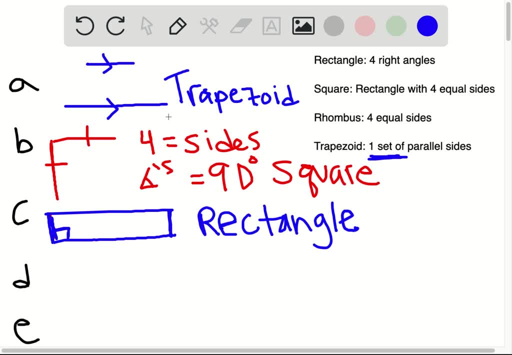 SOLVED:QUADRILATERALS IN EVERYDAY LIFE What quadrilateral shape do you ...