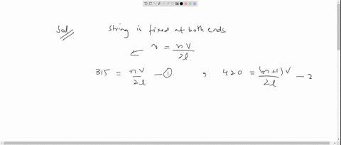 SOLVED:A string is stretched between fixed points separated by 75.0 cm ...