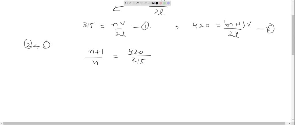 SOLVED:A string is stretched between fixed points separated by 75.0 cm . It is observed to have ...