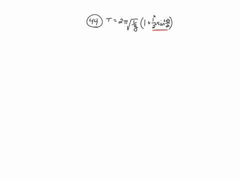 Equation (14.35) shows that the equation T=2 π√(L / g) for the period ...