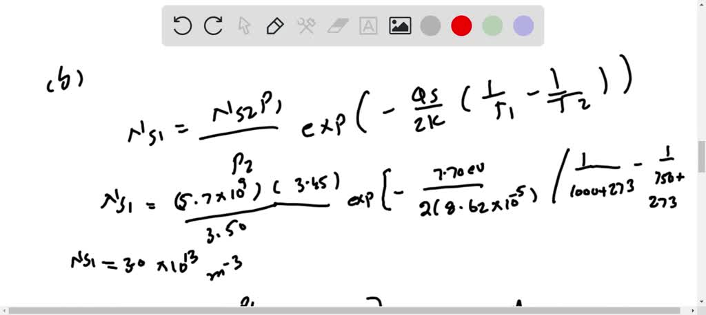 Using the data given below that relate to the formation of Schottky ...
