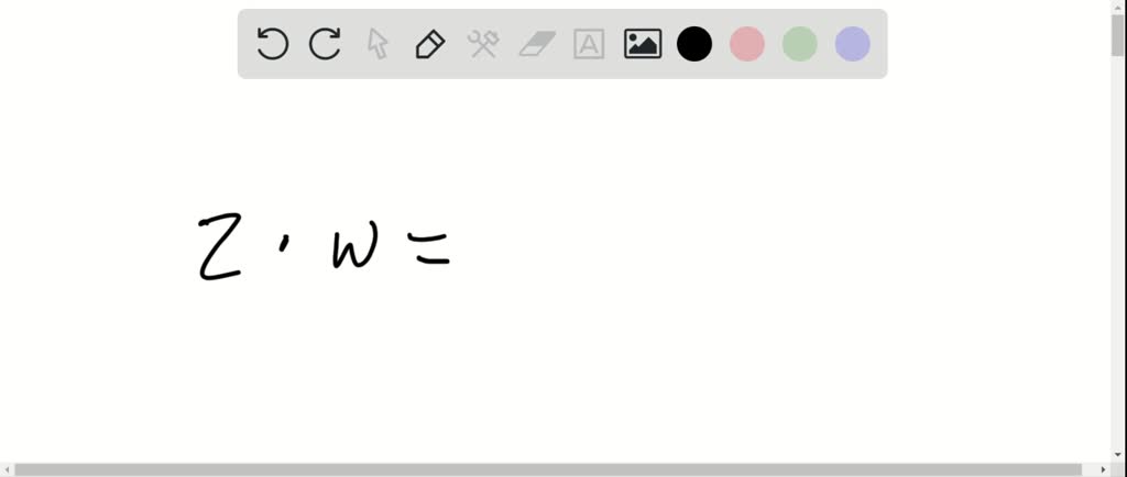 SOLVED:Use a commutative property to write an equivalent expression. See Example 9 . z ·w