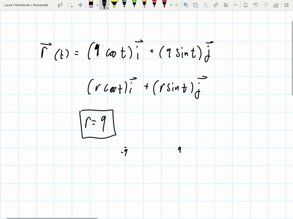 SOLVED:In Exercises 19-22, the function 𝐫(t) traces a circle. Determine the radius, center, and ...