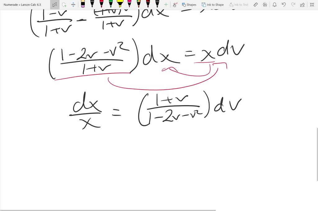 Solve the homogeneous differential equation in te…