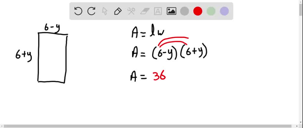 SOLVED:Find a polynomial expression that represents the area of the rectangle shown in the ...