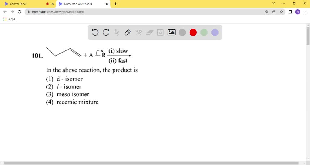⏩SOLVED:In the above reaction, the product is (1) d - isomer (2) l ...