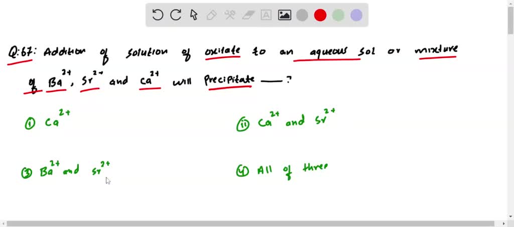 ⏩SOLVED:Addition of solution of oxalate to an aqueous solution of ...