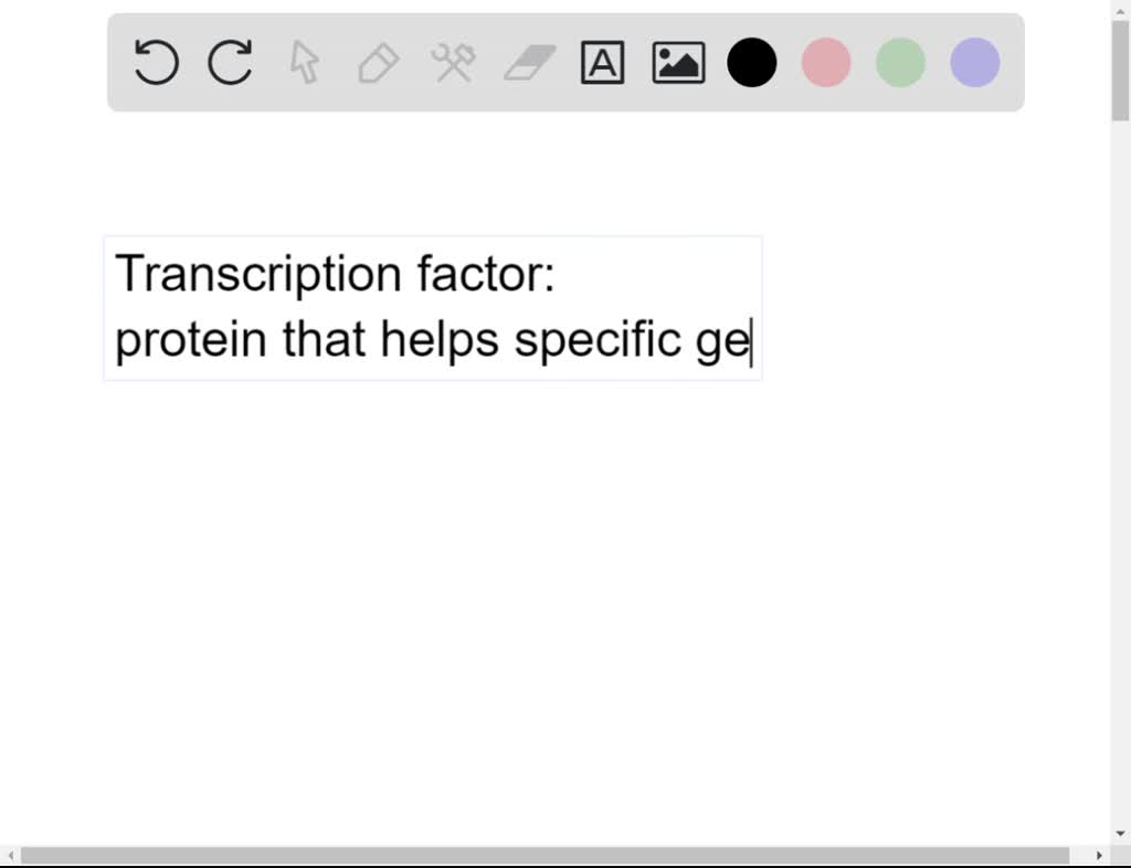 ⏩SOLVED:What is a transcription factor? | Numerade