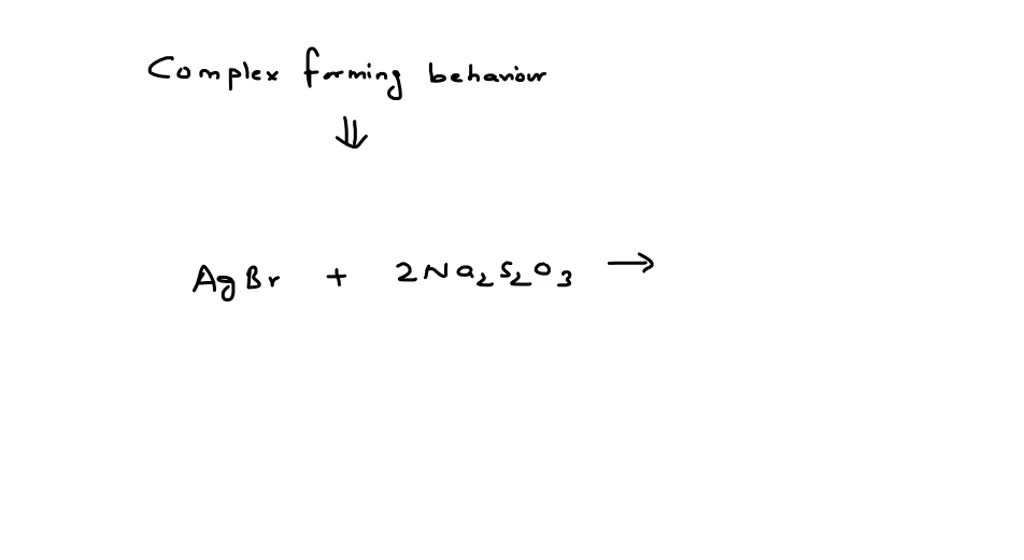 Sodium thiosulphate is used in photography because of its (a) reaction ...