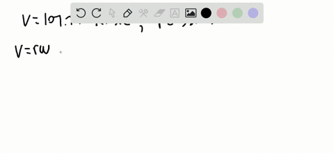 SOLVED:Use the formula v=r ωto find the value of the missing variable ...