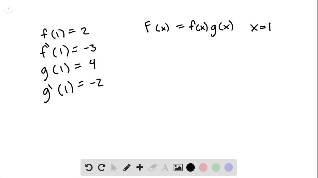 SOLVED Assume That Functions F And G Are Differentiable With F 1 2 SOLVED Assume That Functions F And G Are Differentiable With F 1 2