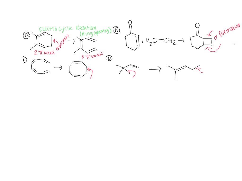 SOLVED:Classify each reaction as an electrocyclic reaction, a ...