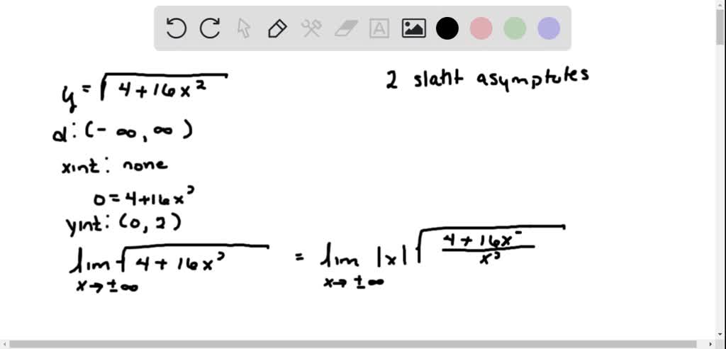 Solved Slant Asymptotes In Exercises 69 And 70 The Graph Of The Function Has Two Slant