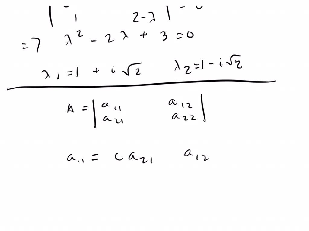SOLVED Give An Example To Show That The Eigenvalues Can Be Changed When