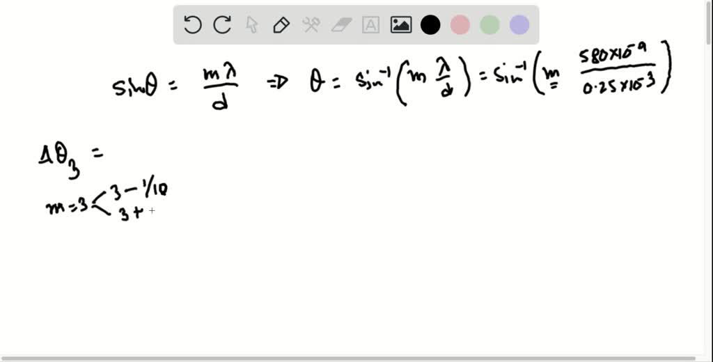 SOLVED:The width of bright fringes can be calculated as the separation between the two adjacent ...