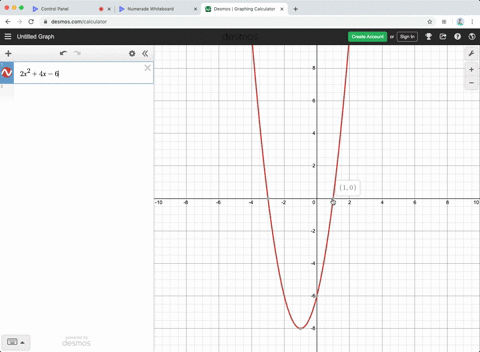 SOLVED:Use a graph to estimate the solutions of the equation. Check ...