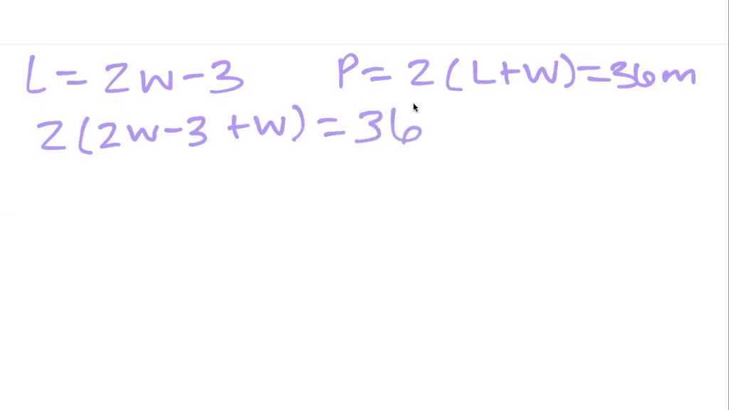 SOLVED:In the following exercises, solve using rectangle properties. The length of a rectangle ...