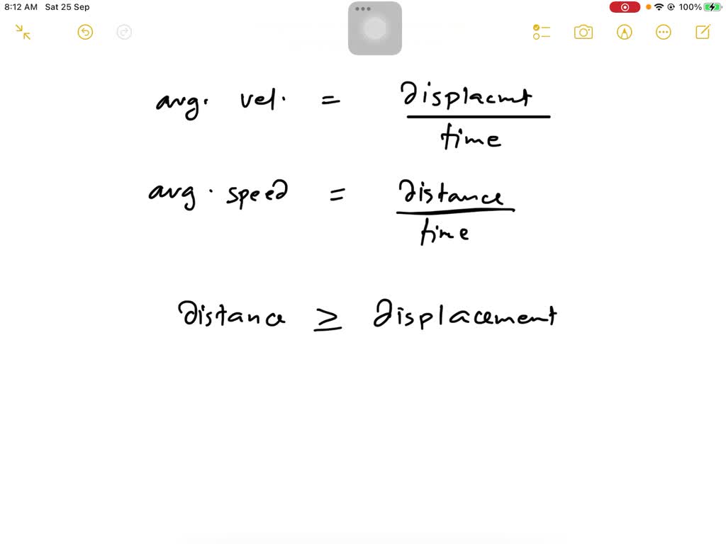 SOLVED The Numerical Value Of The Ratio Of Average Velocity To Average