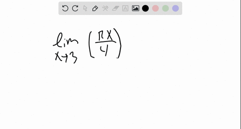 SOLVED:Find the limit of the trigonometric function. limx →3 tan((πx)/(4))