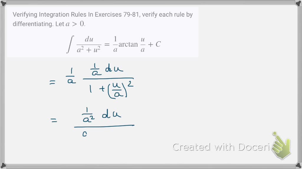 SOLVED:Verifying Integration Rules In Exercises 79-81, verify each rule ...