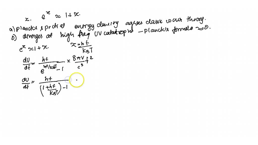 SOLVED:For small z, e^z is approximately 1+z. (a) Use this to show that ...