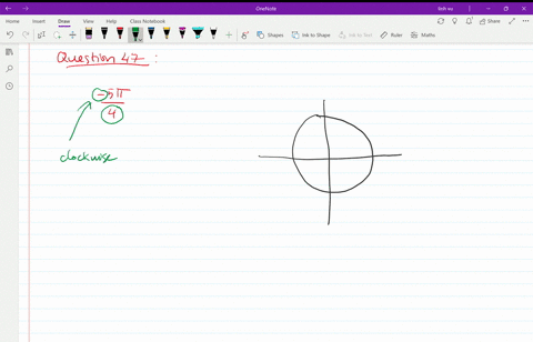 SOLVED:In Exercises 41-56 , use the circle shown in the rectangular coordinate system to draw ...
