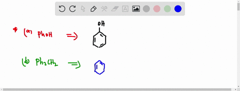 SOLVED:Draw structural formulae for the following compounds: (a) PhOH ...